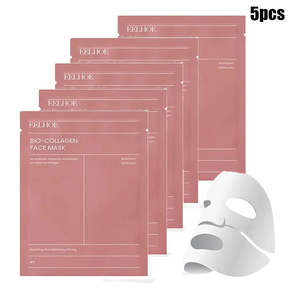 1/5/10PCs Bio Collagen Face Mask Shrink Pores Deep Hydrating Overnight ...